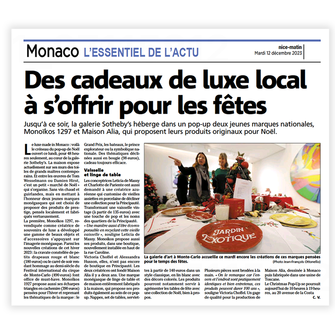 Monoïkos 1297 in Monaco Matin