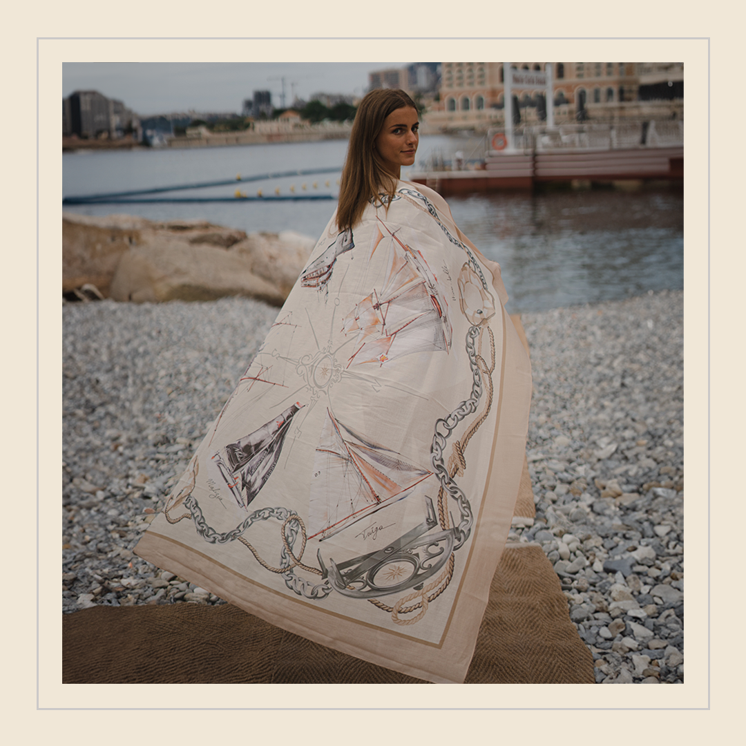 Stole/Pareo Les Bateaux | Monoikos 1297 | Monoïkos 1297